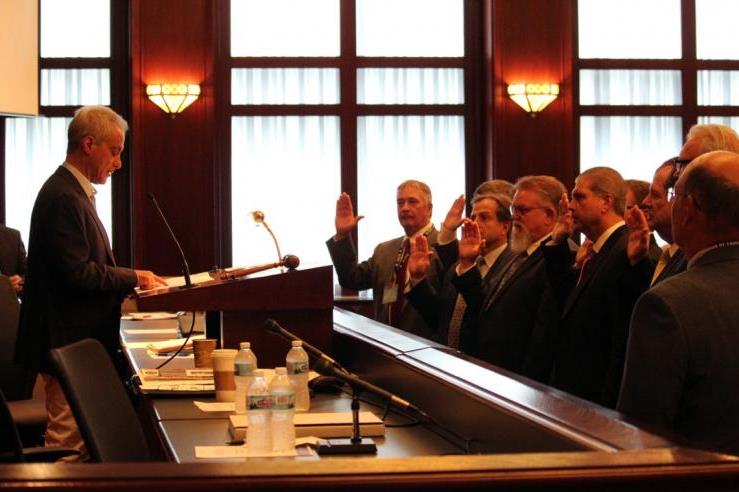 Carpenters' EST Perinar, Officers Sworn In by Mayor Emanuel – Mid ...